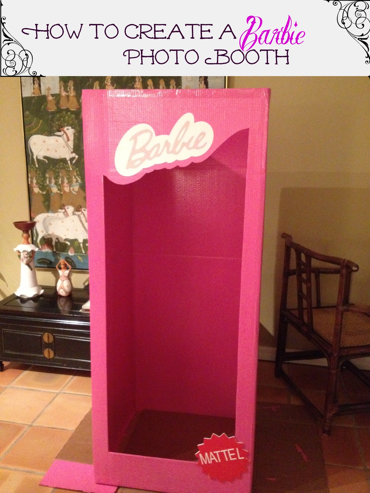 How To Make A Photo Booth For A Barbie Party Smarty Pants Mama