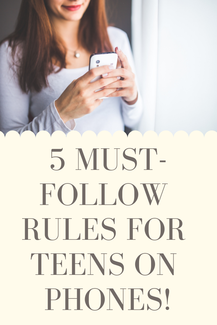 5 must-follow rules for teens on phones! – Smarty Pants Mama